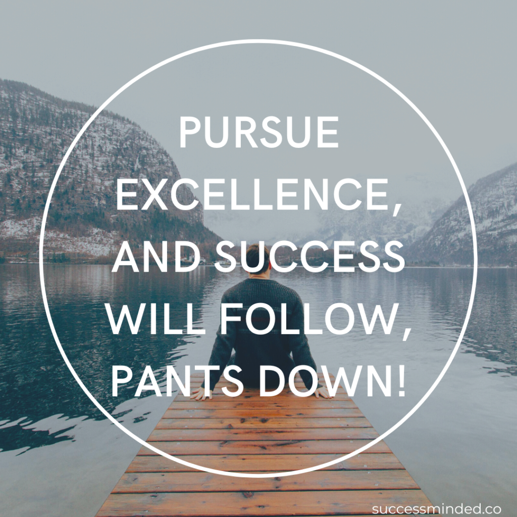 Pursue Excellence And Success Will Follow Success Minded Pursue Excellence And Success Will Follow Success Minded